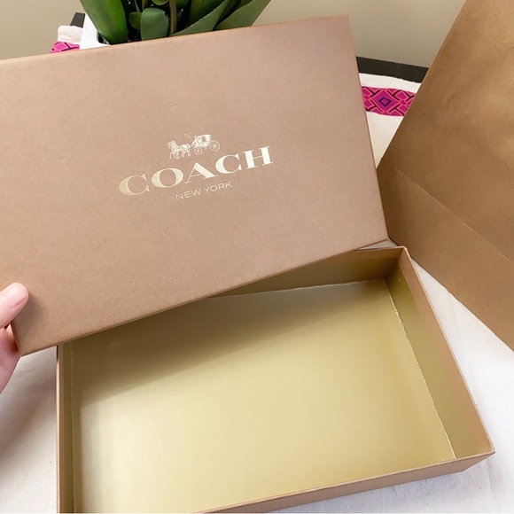 Coach | Accessories | Coach Gift Box Shopping Bag Set | Poshmark